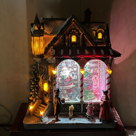 Holiday | Cracker Barrel Christmas Musical Light Up Santa Toy Shop ...